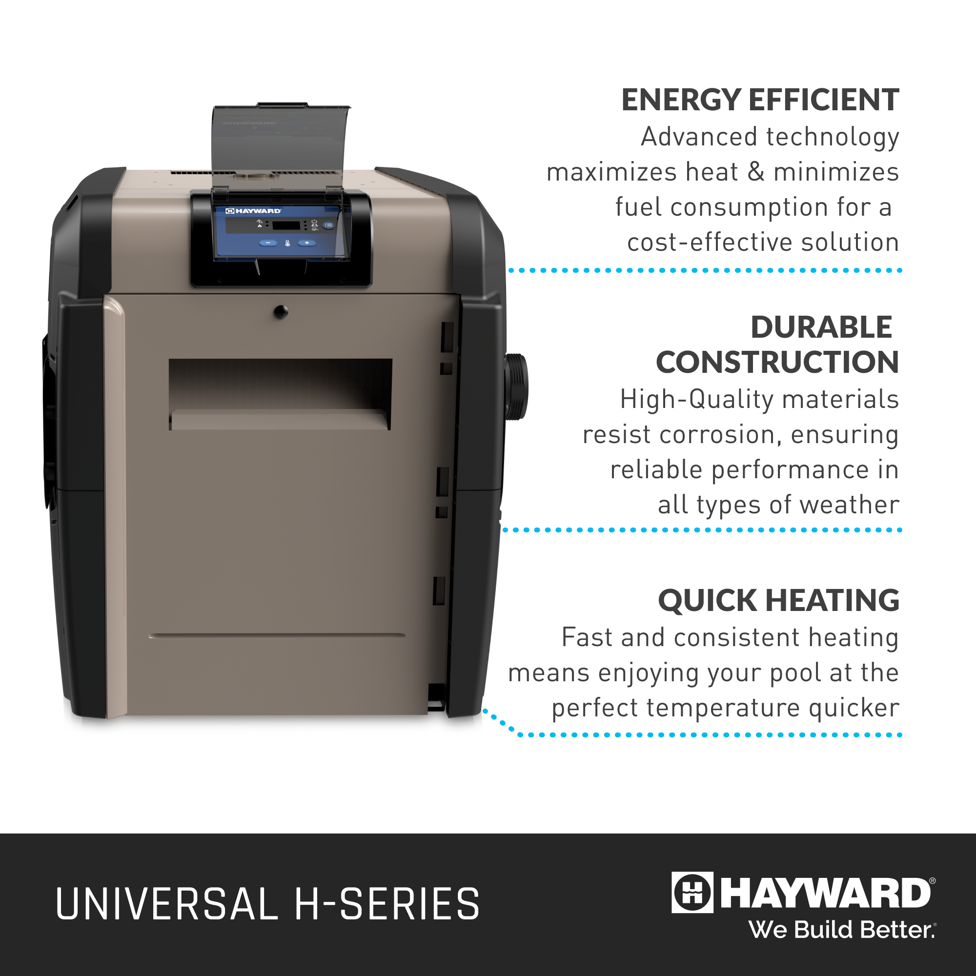 Universal H-Series Heater 150,000 BTU - Natural Gas, Low NOx (Open Line)